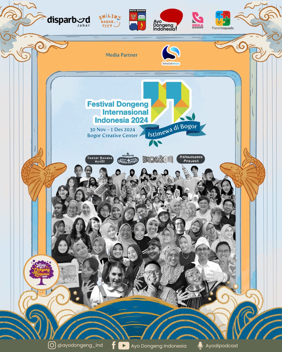 FESTIVAL DONGENG INTERNASIONAL INDONESIA 2024 “Cerita Laut” - SekolahNews.com